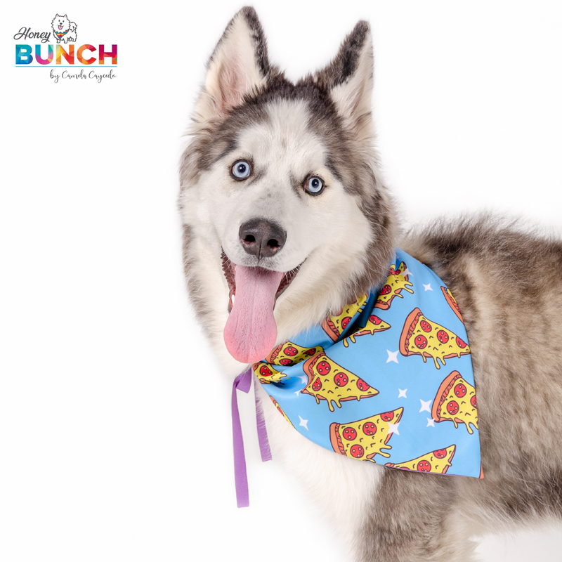 Pañoletas Food Edition - Pizza Love Azul | Tienda HoneyBunch
